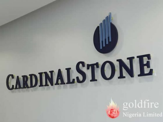 Signage & Branding: Cardinal Stone - Yaba - Goldfire Nigeria Limited