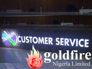 Reception Signage: Nexim Bank - Abuja - Goldfire Nigeria Limited